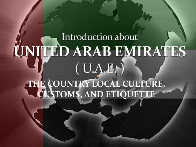 Culture of UAE | ODP