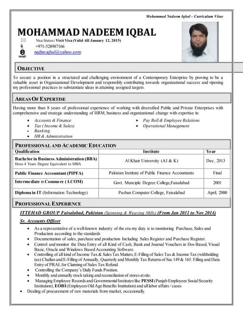 Junaid-Cv | DOC | Resume Writing and Advice | Job Search