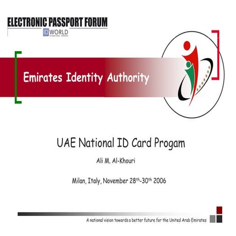 UAE National ID Card Progam | PDF