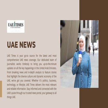 UAE News | PPTX | Media Industry | Industries