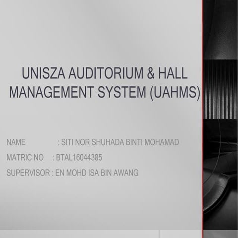 Uahms final presentation | PPT