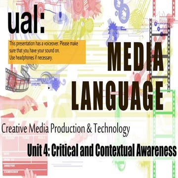 UAL Media Unit 4" Structuralism - Narrative | PPTX