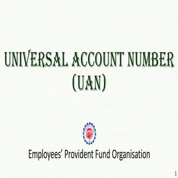 Uan presentation | PDF