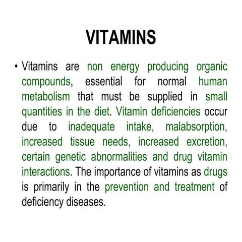 Vitamins | PPT