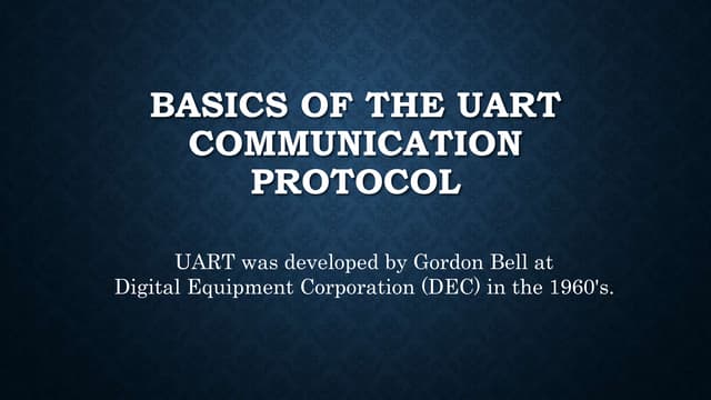 Communication Interface of The Embedded Systems | PPT