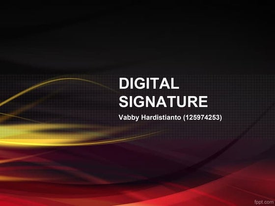 Mengenal Digital Signature Security Information | PPT