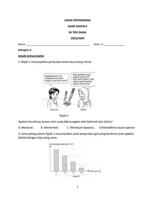 Mathematics exam paper year 5(dlp) | PDF