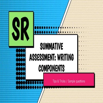 Ujian Akhir Sesi Akademik Writing Components (English) | PPT