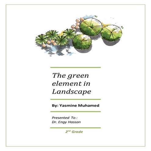 The green element in landscape | DOCX
