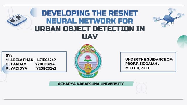 Urban Object Detection In Uav Resnetpptx Pptx