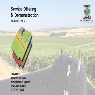 UAV-IQ Precision Agriculture Service Introduction | PDF