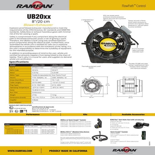 Ub20xx Euramco Ramfan FSESAFE Singapore | PDF
