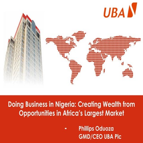 Doing Business in Nigeria - Creating Wealth from Opportunities | PPT