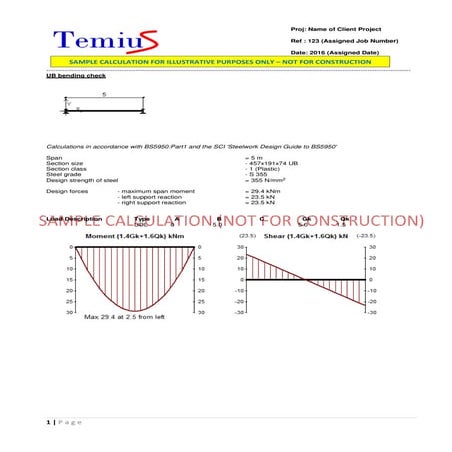 Design of steel beams | PDF