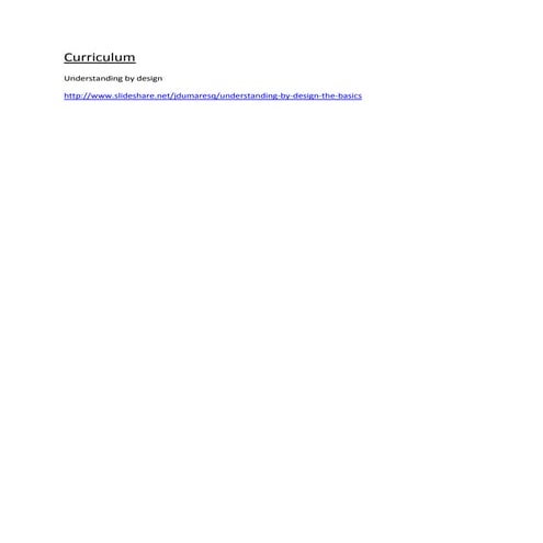 Ubd - slide show | DOCX