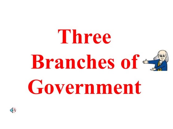 List three branches of the United States government and write a sent.pdf
