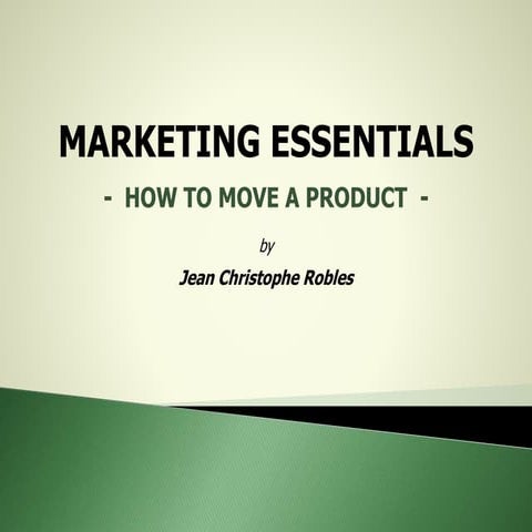 Marketing 101 Presentation | PPTX