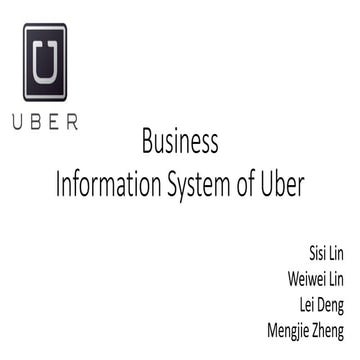 Information system of Uber | PPTX