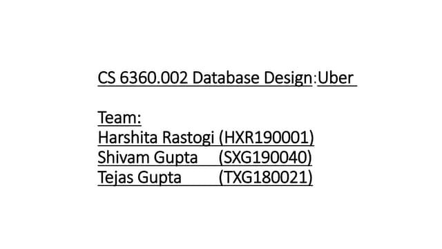 Uber System Design Architecture For Embedded System Pptx Auto Type