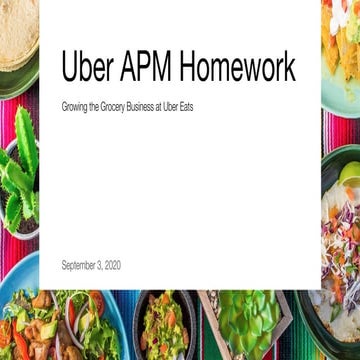 Uber APM Homework by Mustafa S. Masud | PDF