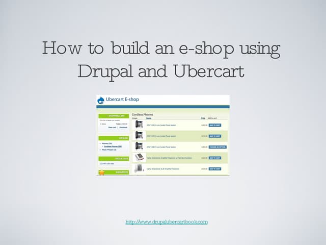 How To Build An E Shop Using Drupal And Ubercart Ppt