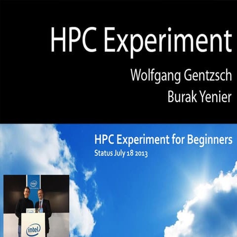 UberCloud HPC Experiment Introduction for Beginners | PPT