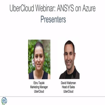 UberCloud Webinar ansys azure | PPT