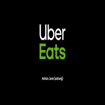 Uber eats company presentation | PPT