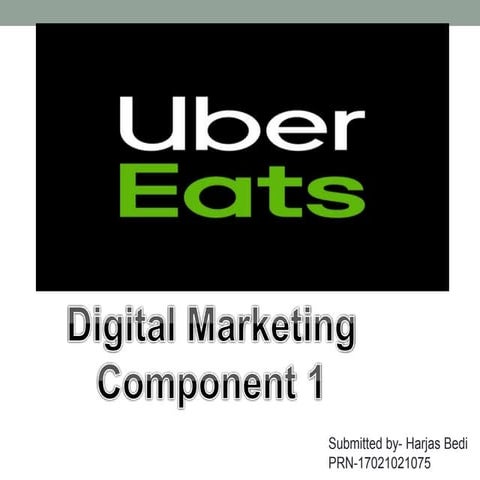Uber eats ppt | PPTX