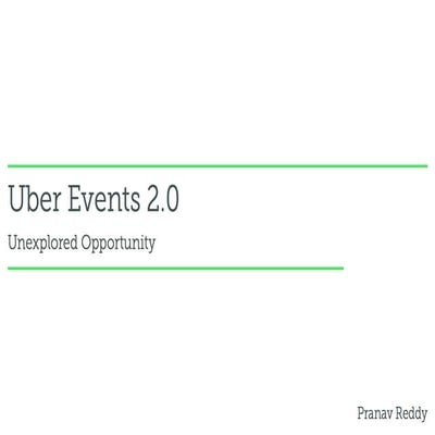 Uber events 2.0 | PPT