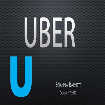 Uber's Social Media Strategy | PPT