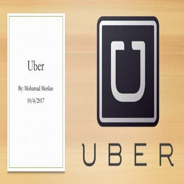 Uber Social Media Strategy | PPT