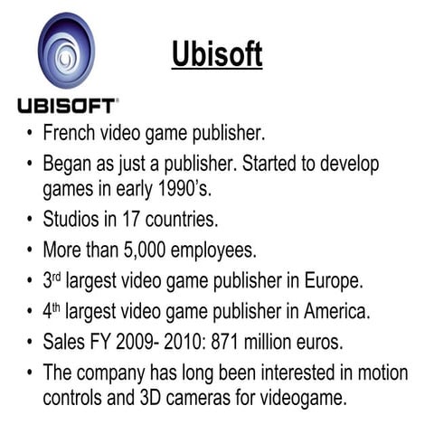 Ubisoft | PPT