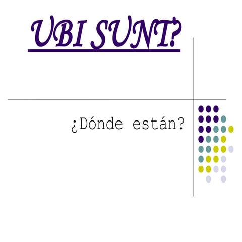 Ubi sunt | PDF