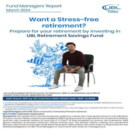 UBL Funds Manager Report (FMR) March 2024 | PDF