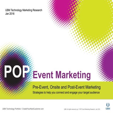 Event Marketing Research: Pre Event, Onsite and Post Event Marketing ...