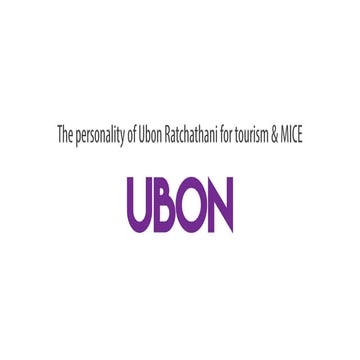 Ubon Where Cultures Meet | PPT