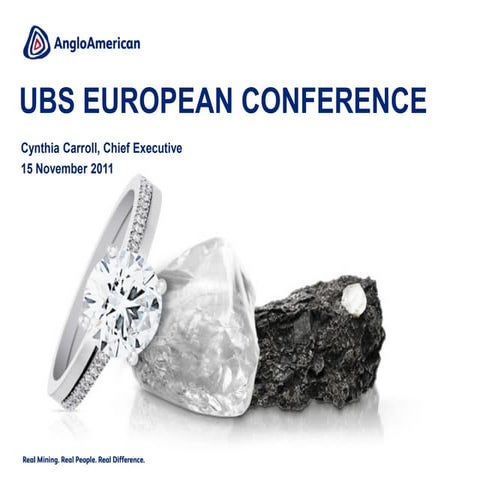 Anglo American: UBS European Conference | PPT