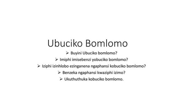 Izinhlobo Zamabizo (Types of Nouns) IsiZulu Ibanga 8 | PPT