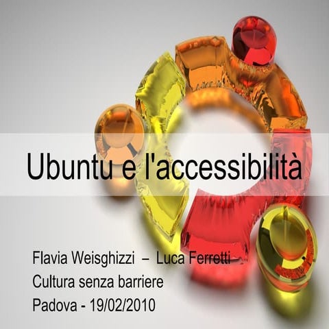 Ubuntu e l'accessibilità. | ODP