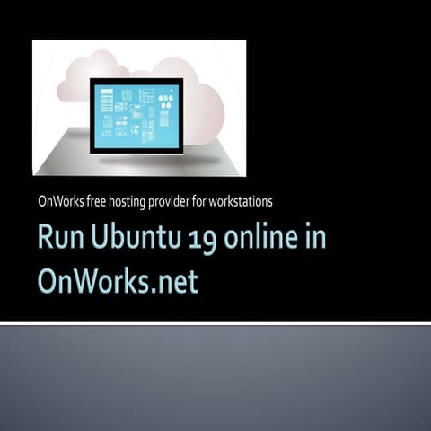 Ubuntu 19 online by OnWorks.net