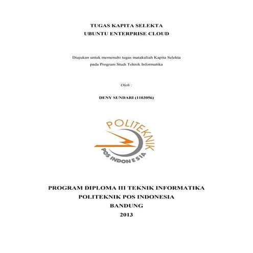 Makalah cloud computing | PDF