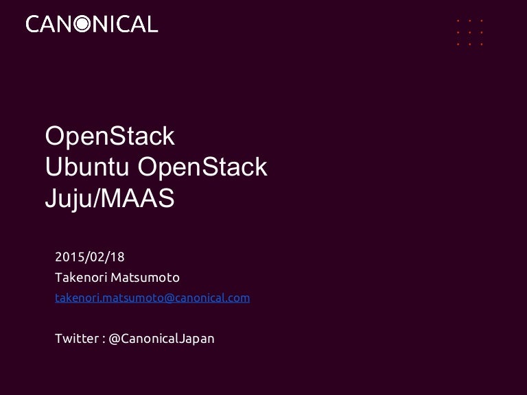 Ubuntu OpenStack_Juju-MAAS