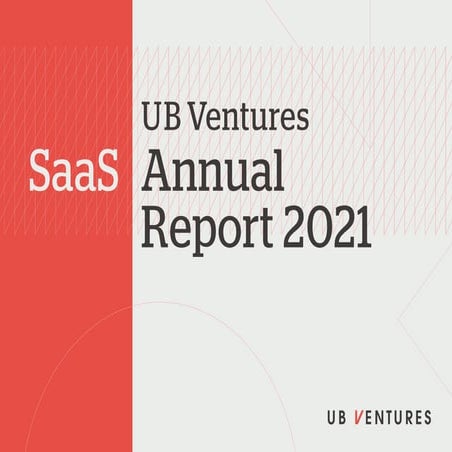 UB Ventures SaaS Annual Report 2021 | PPT