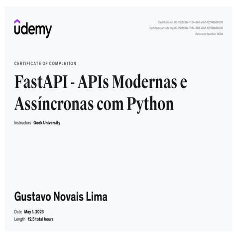 FastAPI - APIs modernas e assíncronas com python | PDF