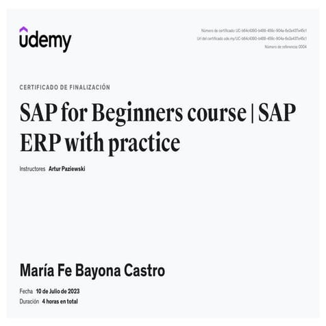 SAP for Beginners course - SAP ERP with practice. | PPT