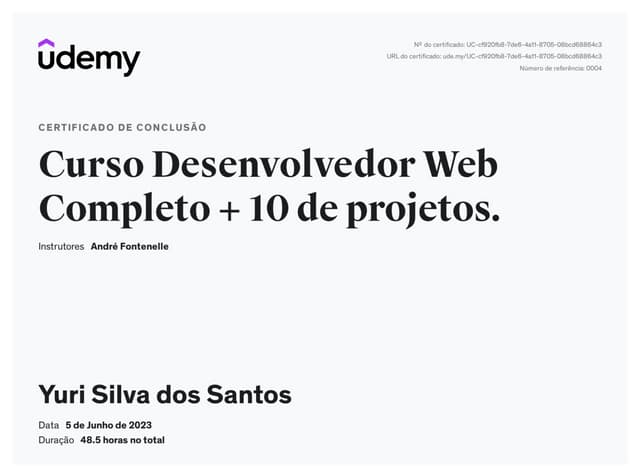 Curso Desenvolvedor Web Completo + 10 de projetos. | PDF Curso Desenvolvedor Web Completo + 10 de projetos. | PDF