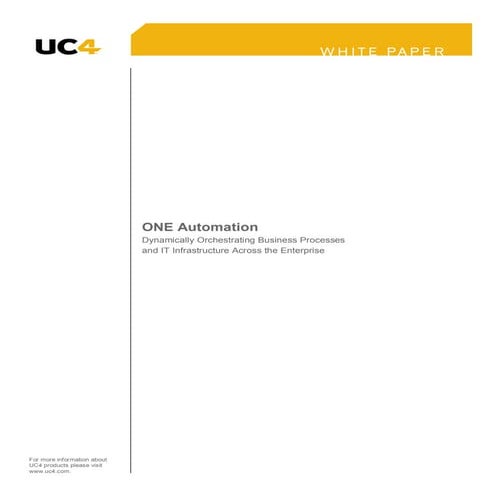 UC4 SCHEDULING | PPT