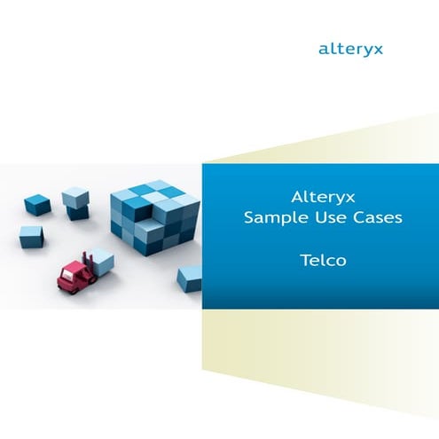Alteryx Telco Use Cases | PDF