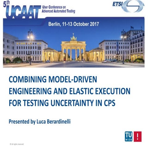 Combining Model Driven Engineering And Elastic Execution For Testing